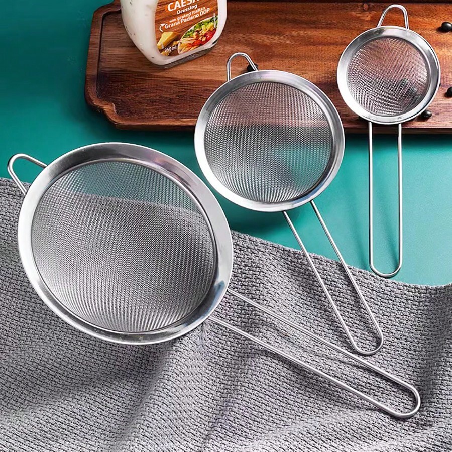Premium Stainless Steel Strainers And Filter Sets With Sturdy Handle ...