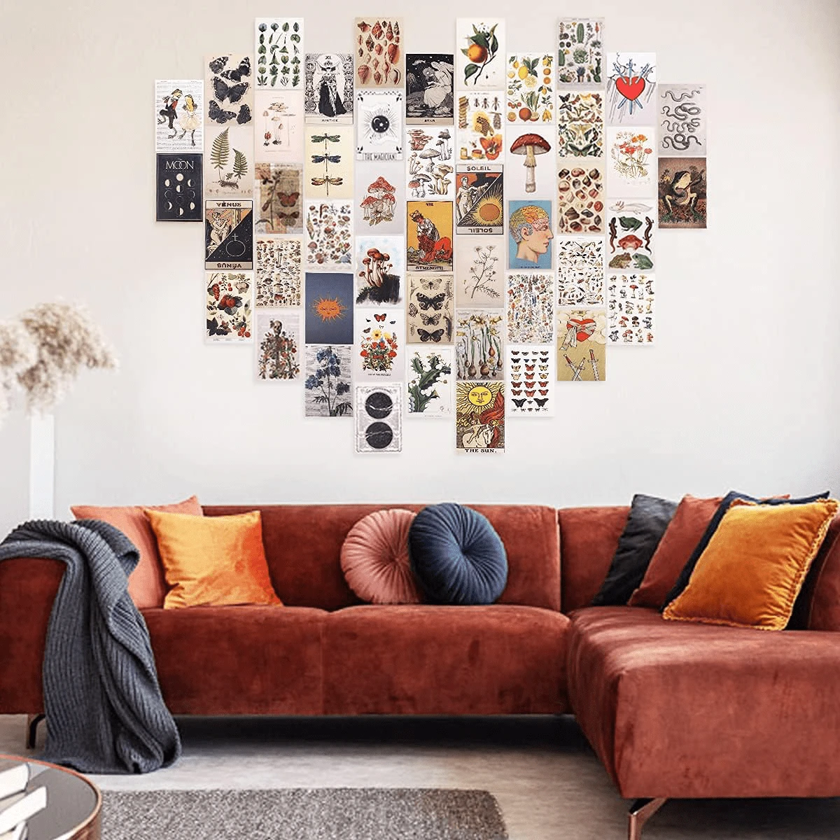 50 Stücke Vintage Collage Kit für schöne Wanddekoration, ästhetisches ...