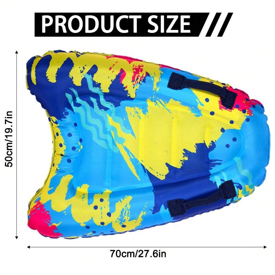 Portable Inflatable Surf Body Board, Portable Bodyboard With Handles ...