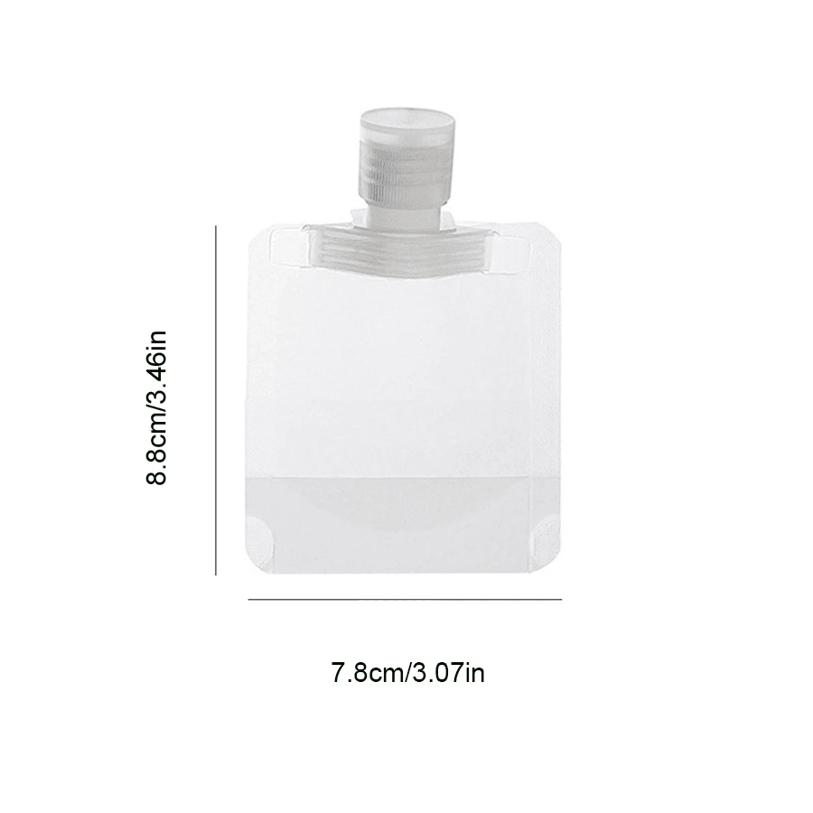 Bolsa de embalagem de cosméticos líquidos portátil de 50ml, saco de ...