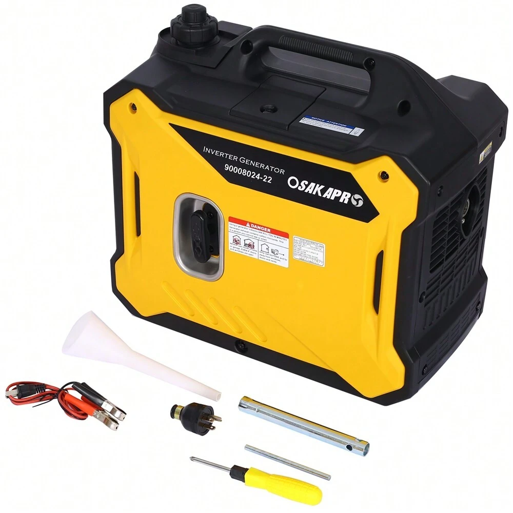 OSAKAPR Super Quiet Inverter Generator 2000W Portable Generator, Ultra ...