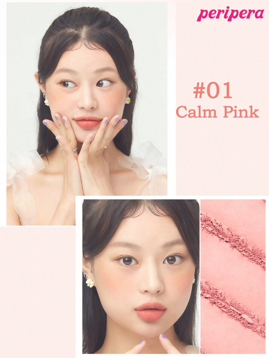 Peripera K-Beauty Peripera Monochrome Powder Blush Palette, Matte ...