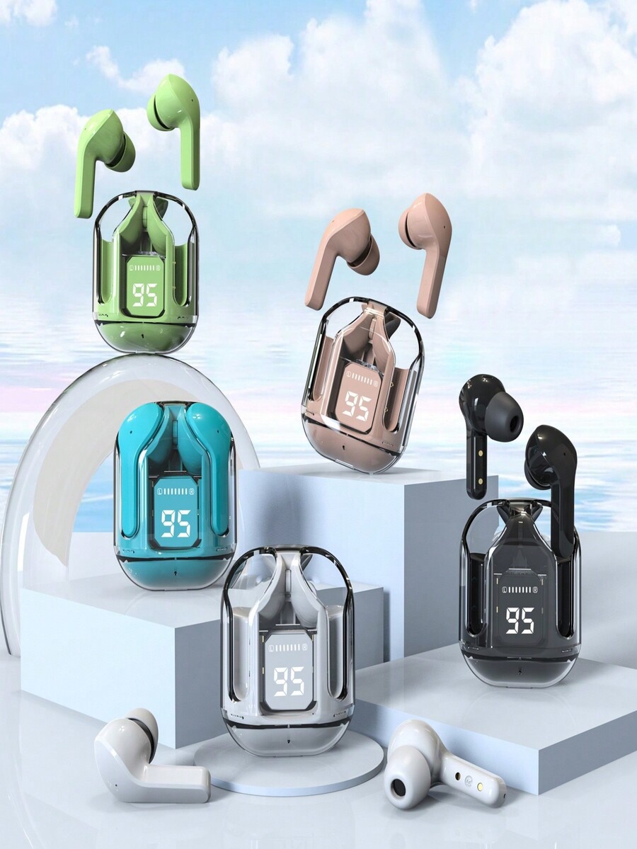 In-Ear TWS Wireless Earphones With Digital Display, 5.3 Hi-Fi Stereo ...