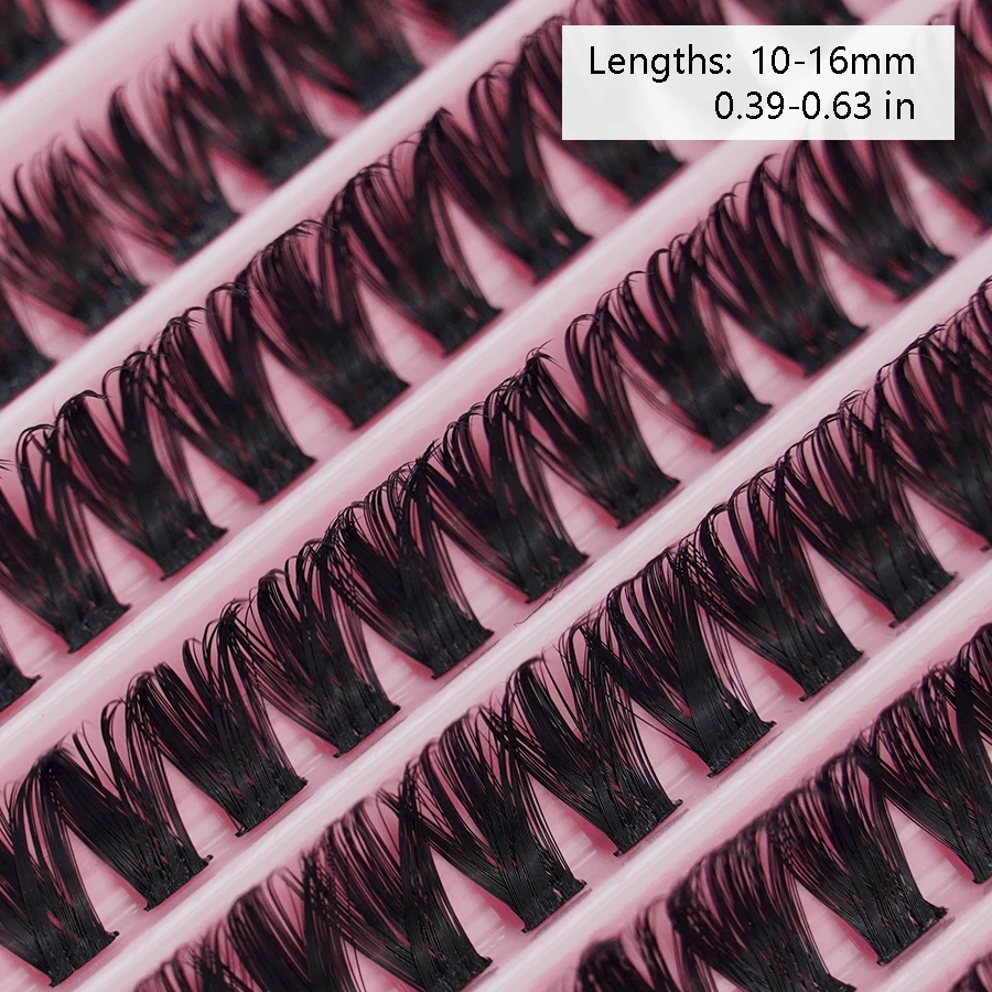 80 Pieces 10 Clusters Makeup Fake Eyelashes, 150 Flower Styles Per Pack ...