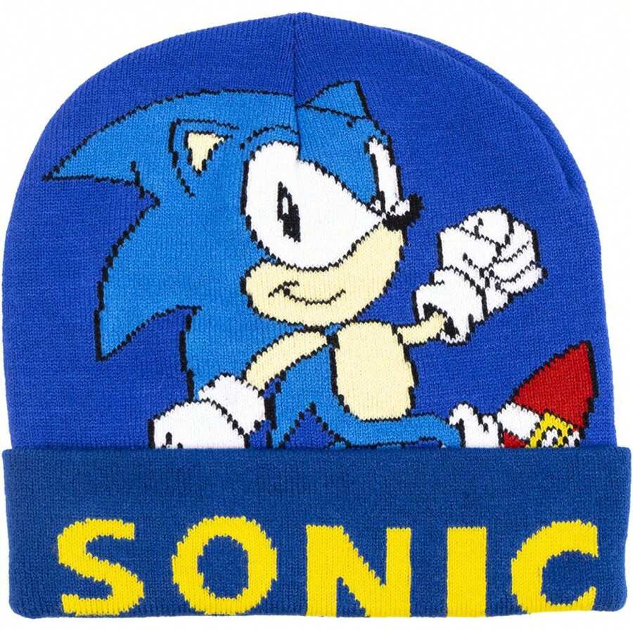 Sonic | SONIC KNIT HAT - Bonnet pour enfants - Designs amusants - Chaud ...