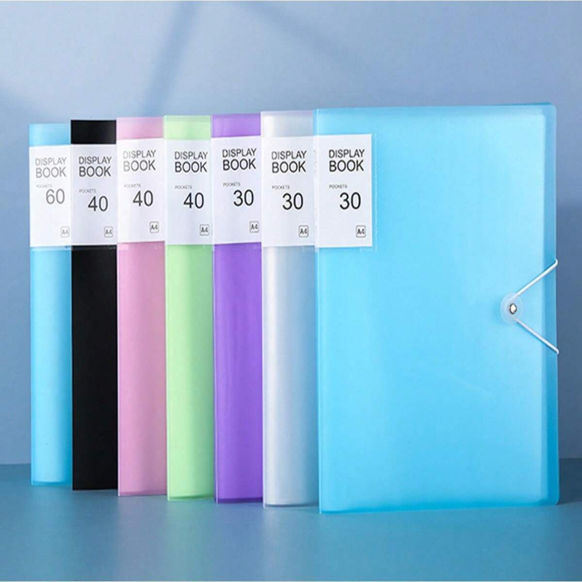 1pc Black & White & Random Color Bundle Rope Folder With Transparent 20 ...