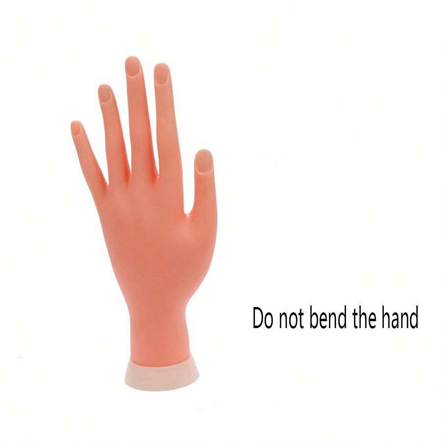 Nail Art Practice Hand Model - Realistic Bendable Posable Fingers Fake ...
