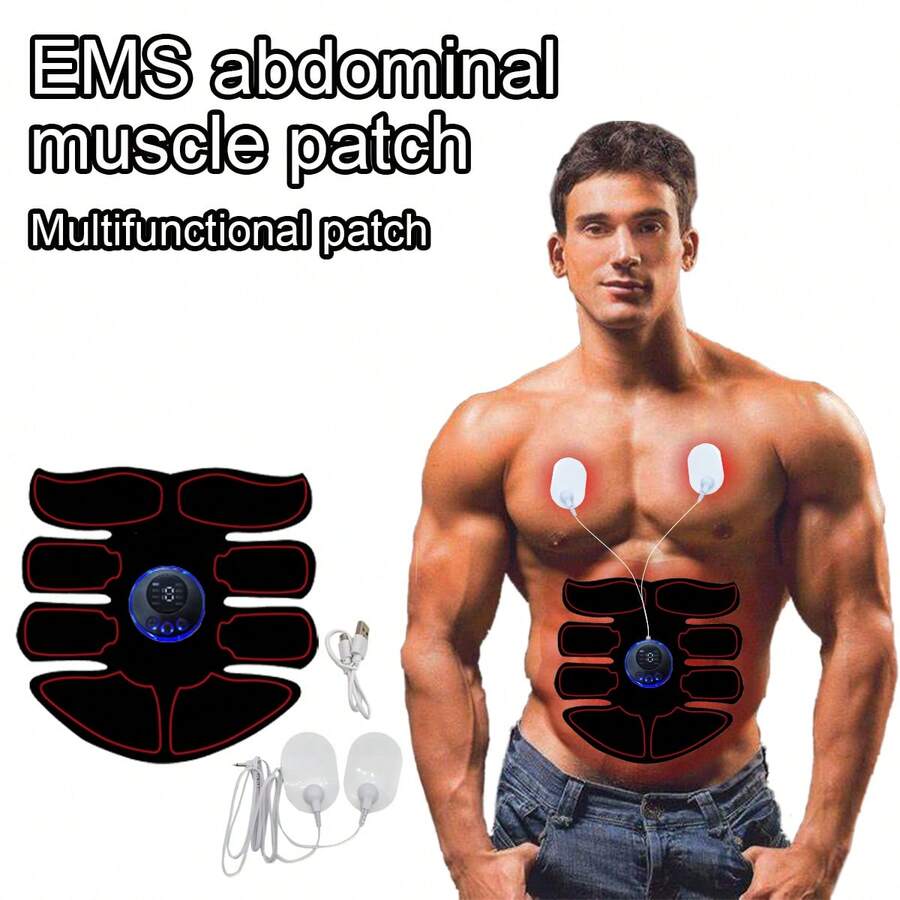 Wireless Electrical Muscle Stimulation Abs Trainer, Abdominal Toning ...