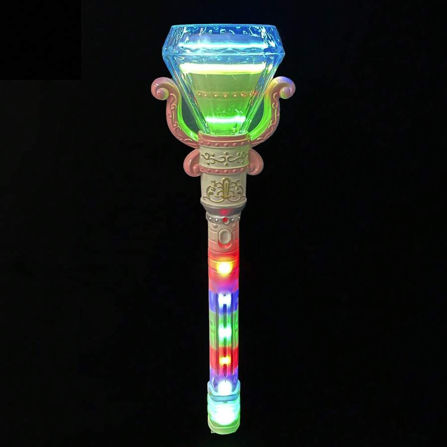 Diamond Light Up Wand Spinning Princess Show Spinning Flashing LED ...