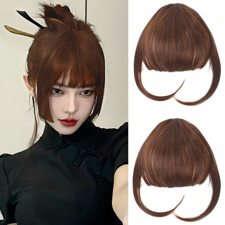 Princess Cut Bangs Natural Invisible Wig Real Comic Flush Bangs ...