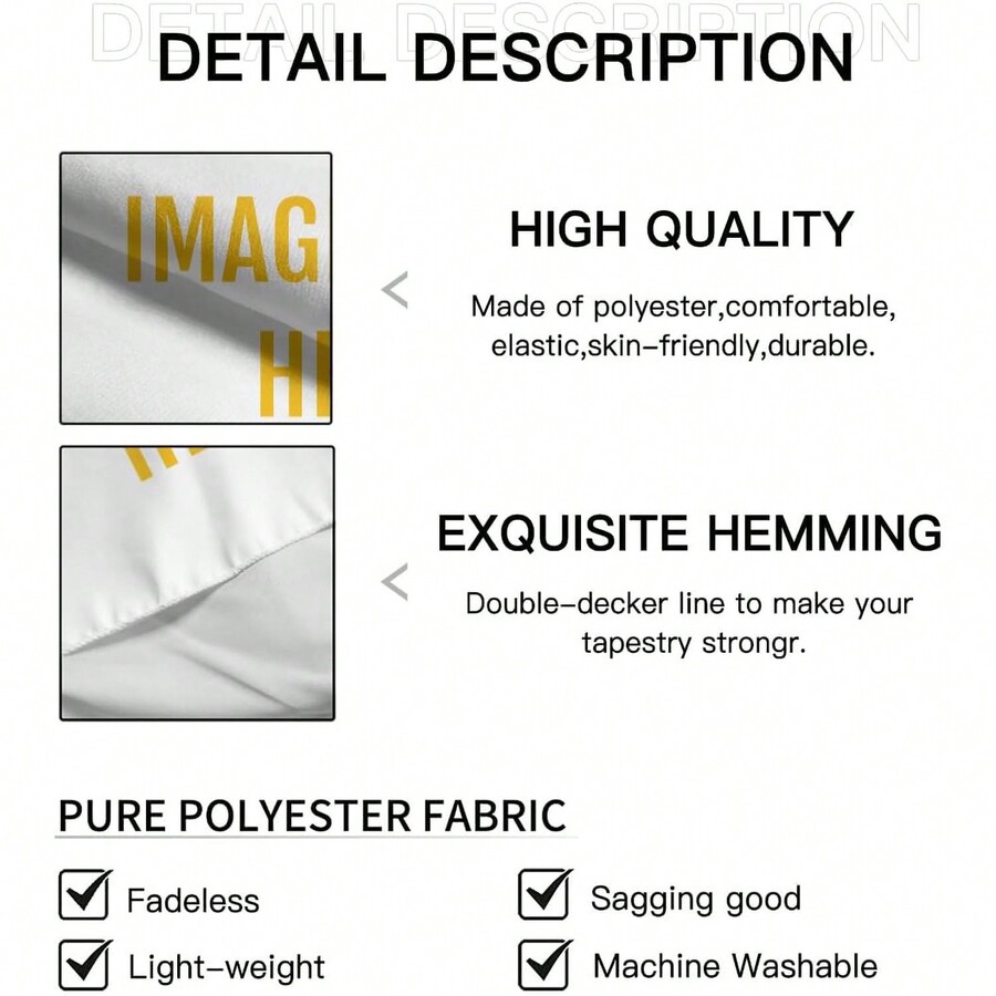 1pc Custom Wall Tapestry, Custom Backdrop, Custom Wedding Tapestry ...