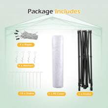 3M X 3M Portable Garden Greenhouse Indoor & Outdoor, Mini Walk-In ...