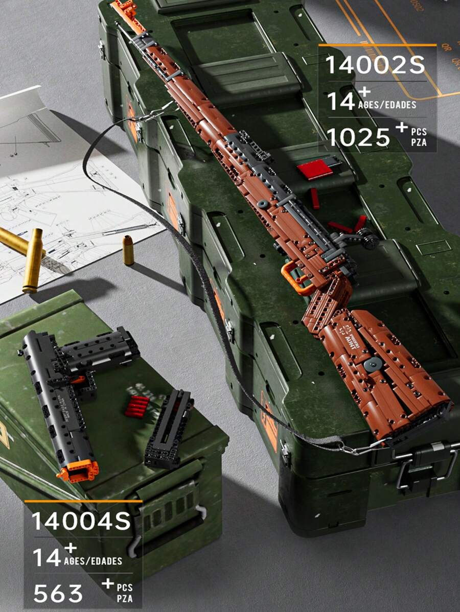 1025+/PCS Assembly Blocks Building Blocks Gun Collection Set,Pistol ...