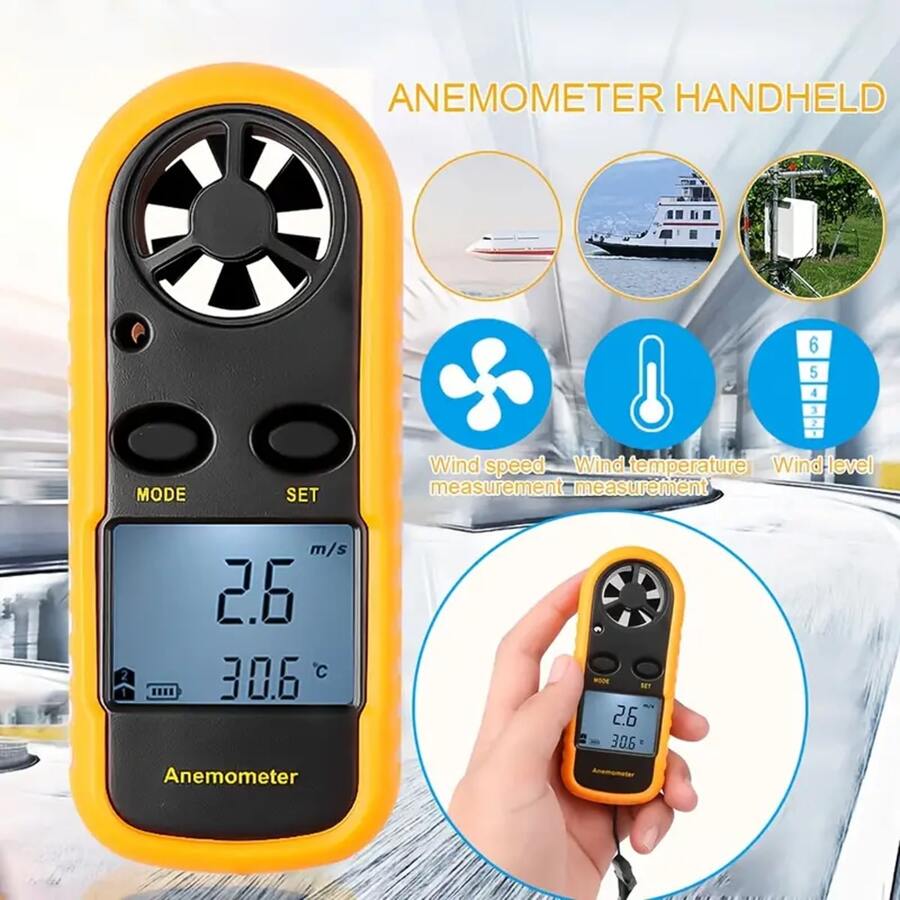 Digital Hand-Held Wind Speed Gauge Meter GM816 30ms (65MPH) Pocket ...
