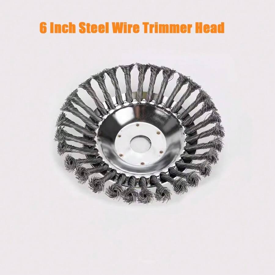 6 Inch Rotary Brush Joint Twist Knot Steel Wire Wheel Brush Disc ...