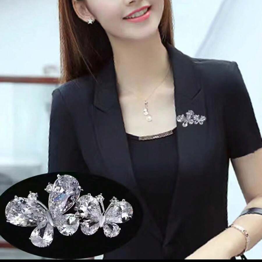 Broche minimalista de lujo con hebilla antideslizante y diseño ...