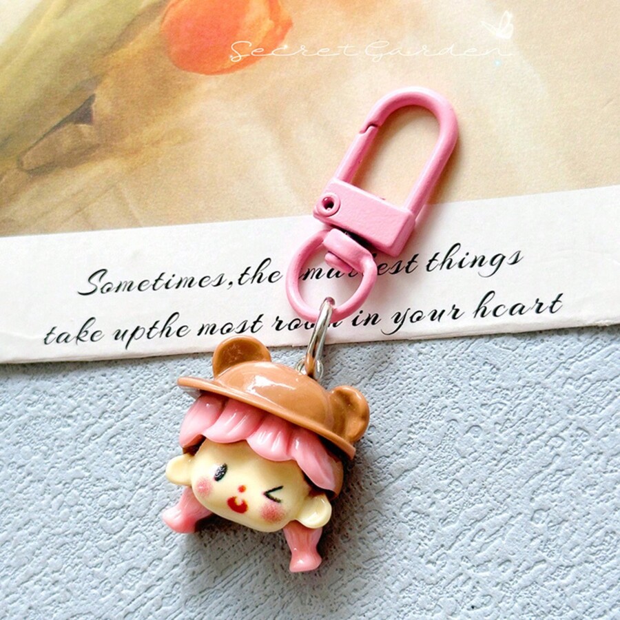 Cute Cartoon Doll Head Keychain, Suitable For Kindergarten Students To ...