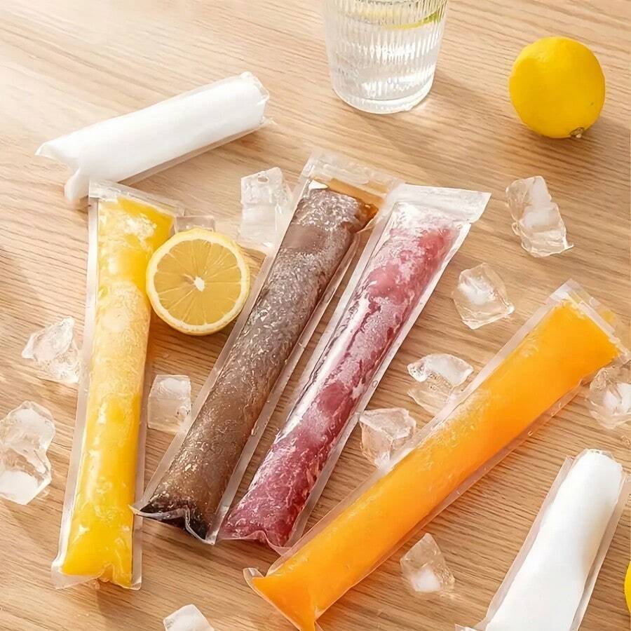 100pcs Easy-To-Use And Fun Disposable Popsicle Molds Pack - Make Your ...