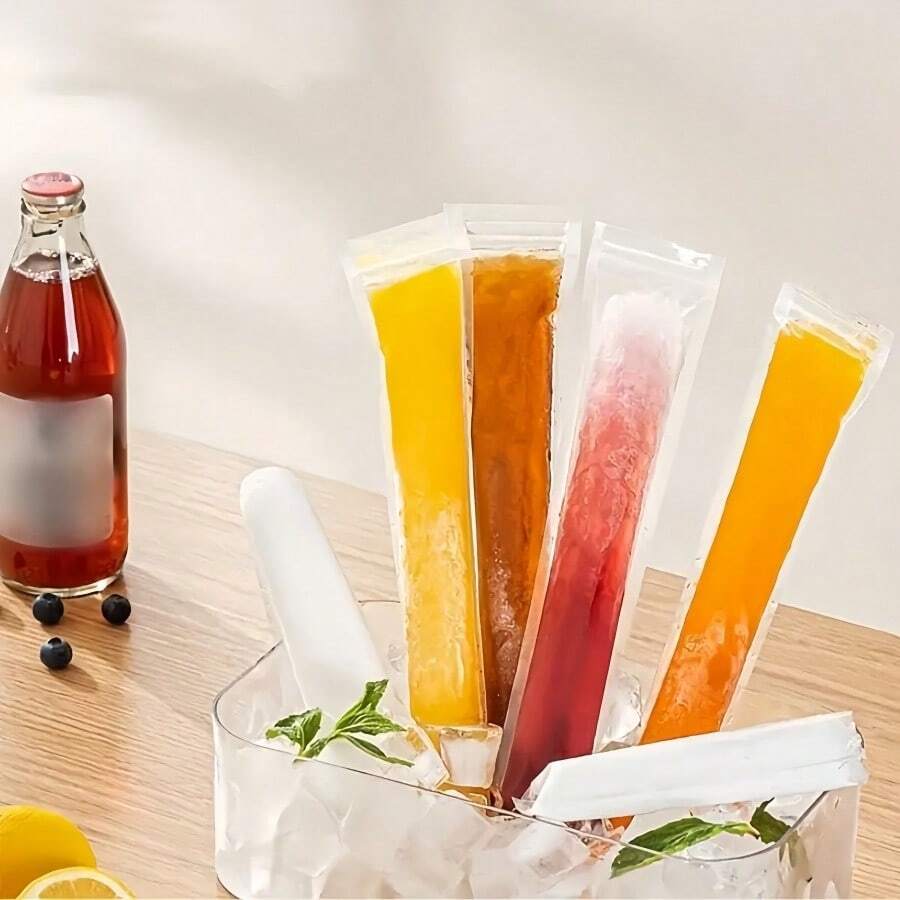 100pcs Easy-To-Use And Fun Disposable Popsicle Molds Pack - Make Your ...