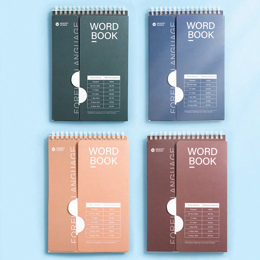 A7 Thick Memory Curve Word Notebook With Ebbinghaus Memory Method For ...