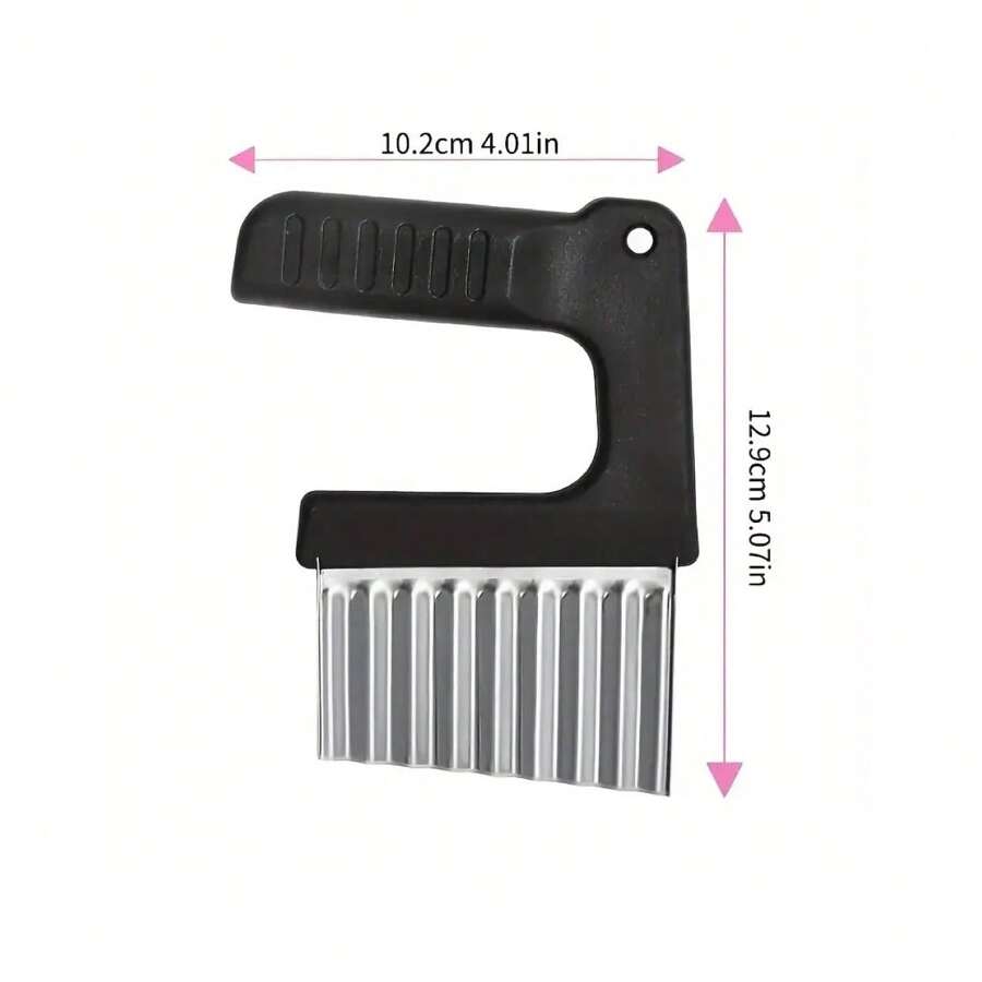 1pc Stainless Steel Corrugated Knife Potato Chip Wavy Slicer Cutter For ...