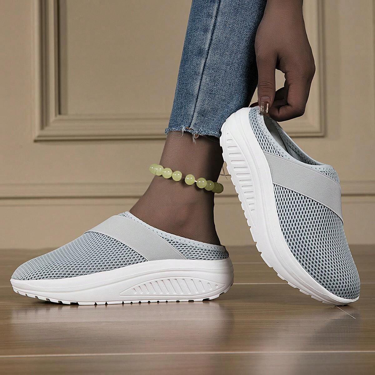 Women Breathable Mesh Anti-Odor Anti-Slip Slip-On Sandals, Perfect For ...