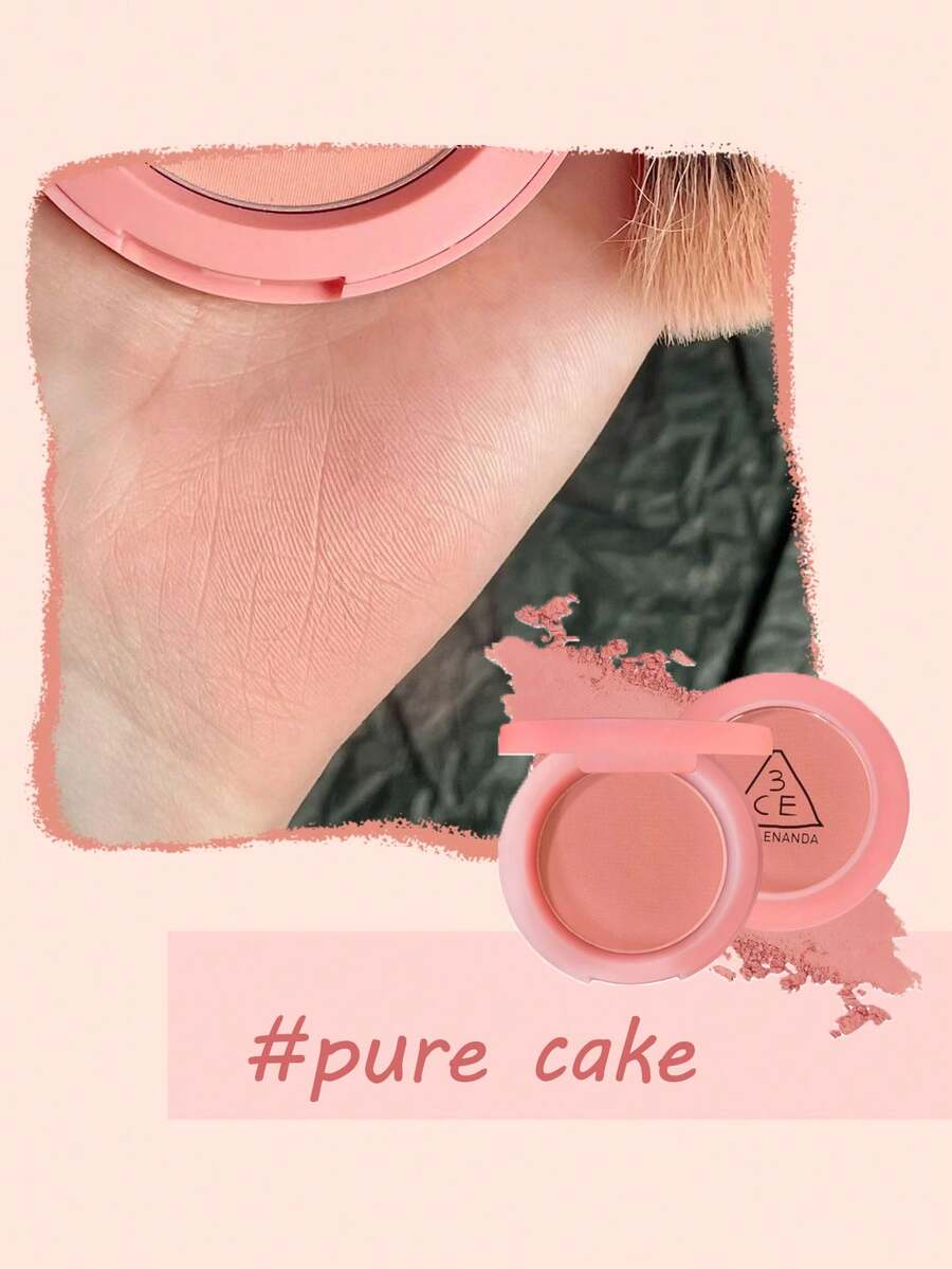 3CE Mood Recipe Face Blush Pure Cake 5g ABG Style K-Beauty - Lightweight, Smooth, Blendable ...