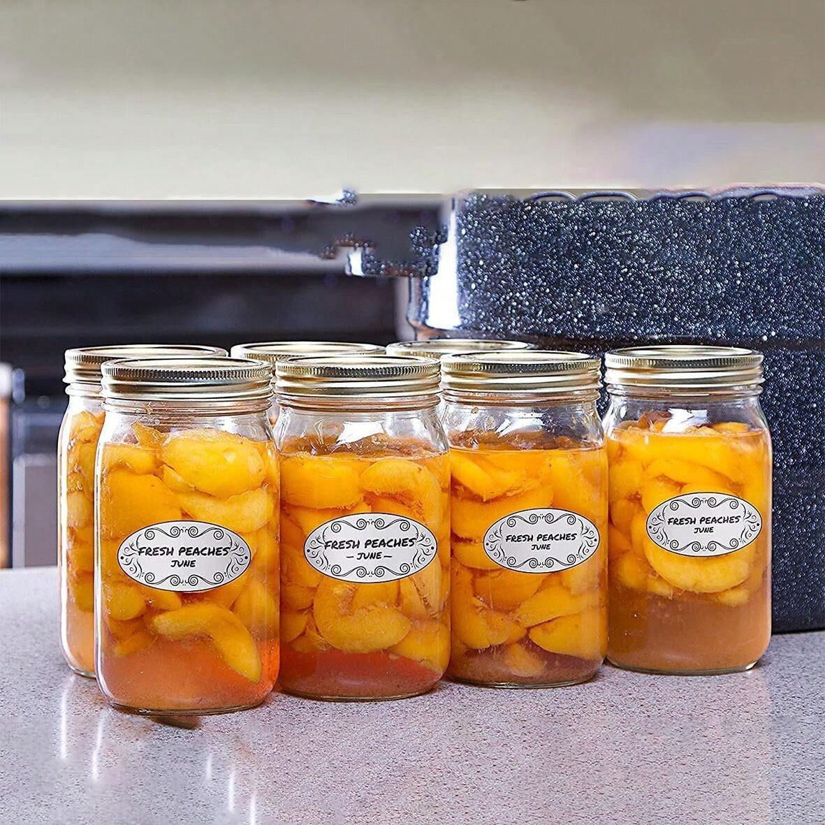 150pcs Personalized Stickers, 1x2.25inch Oval Shaped White Writable ...