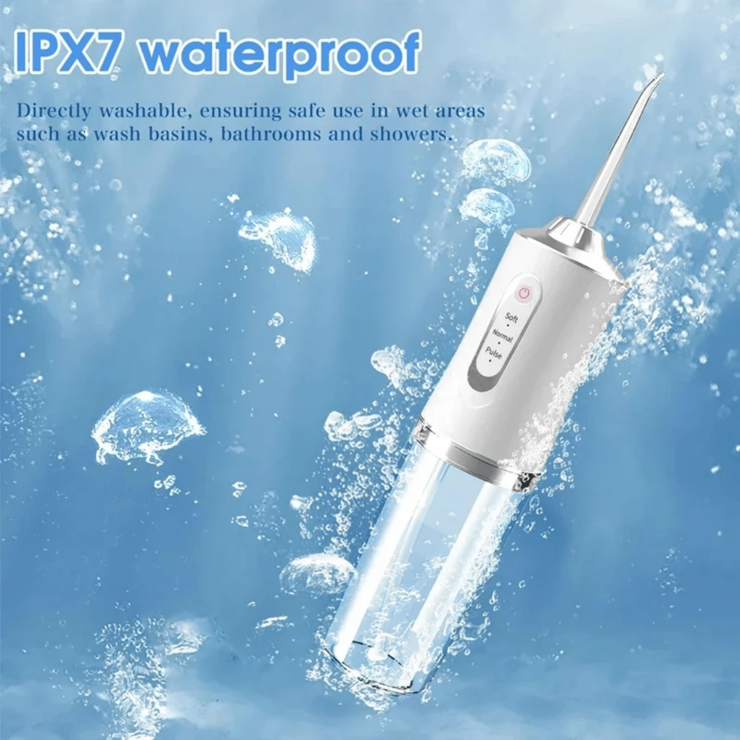 Portable Oral Irrigator Dental Water Flosser USB Rechargeable Water Jet ...