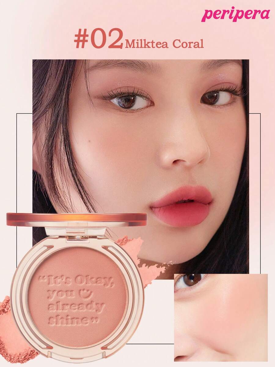 Peripera Paleta de rubor en polvo de un solo color de K-Beauty, rubor ...