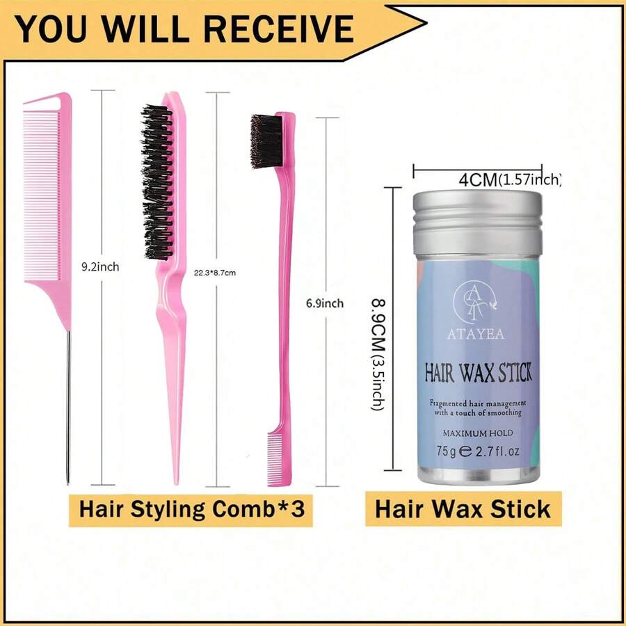 Barra de cera para el cabello, barra de cera para el cabello de mujer ...