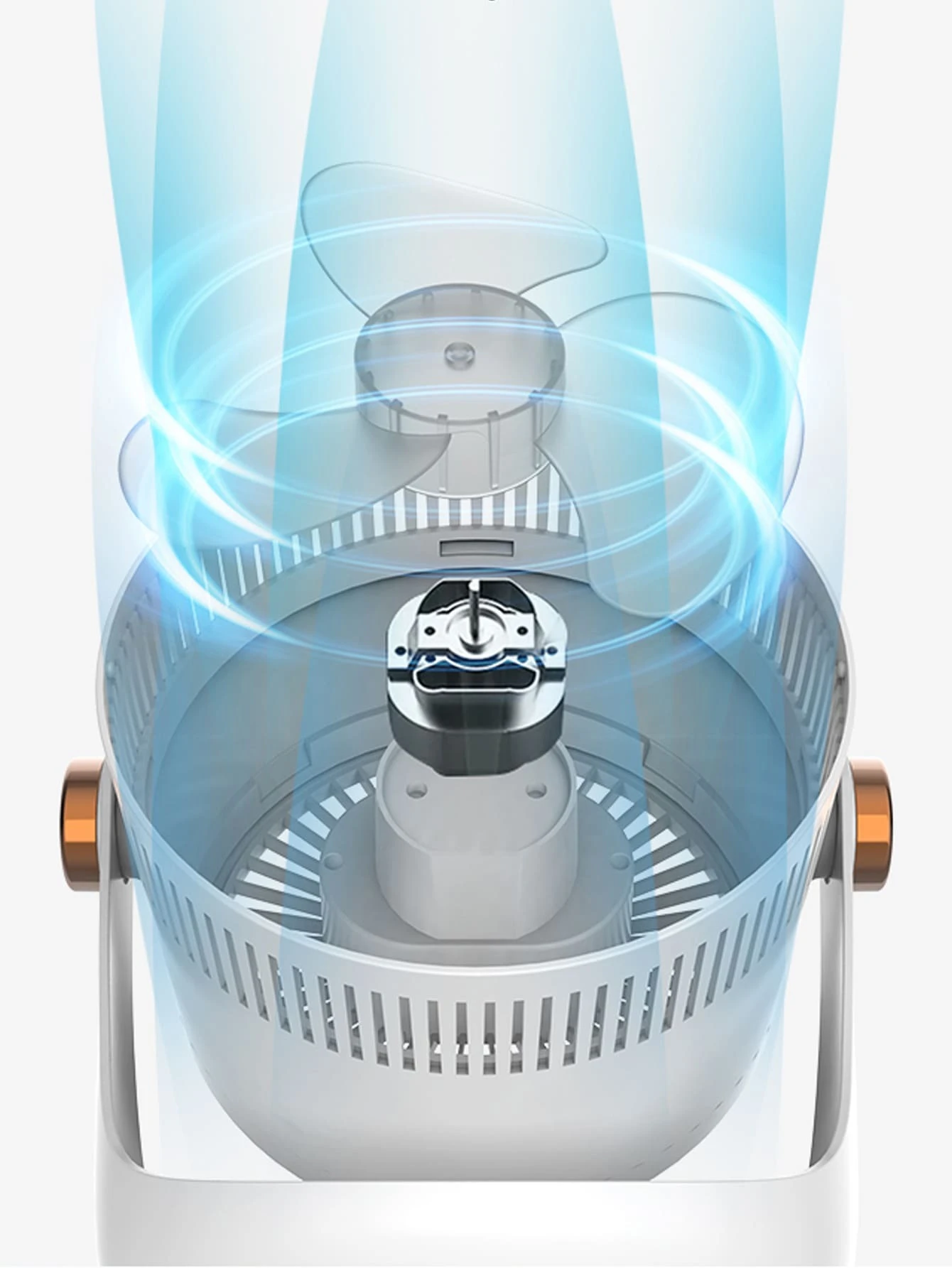 A Mini Silent Rechargeable Desktop Fan | SHEIN USA