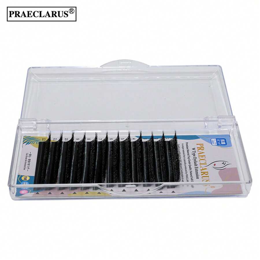 PRAECLARUS 8D W Type Eyelash Extension Thickness 0.07mm 12 Rows Premium ...