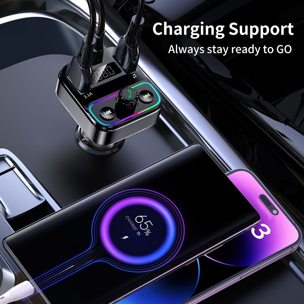 simr Super Update Car BT FM Transmitter Wireless Car Mp3 Player ...