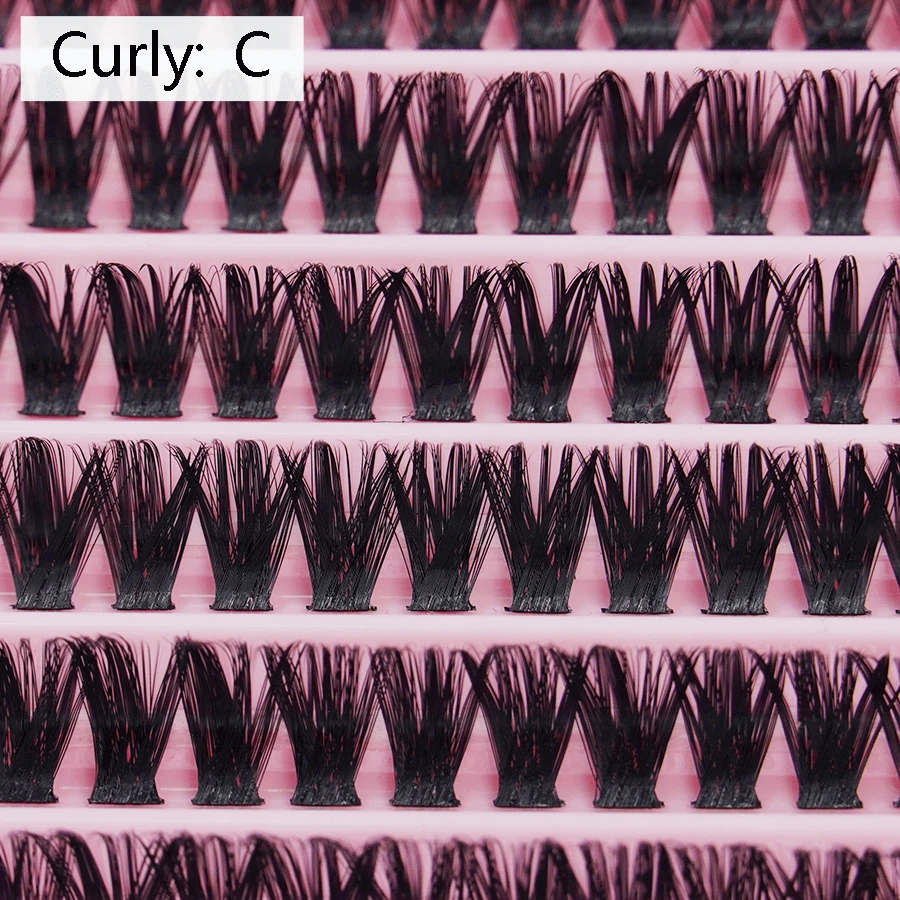 80 Pieces 10 Clusters Makeup Fake Eyelashes, 150 Flower Styles Per Pack ...