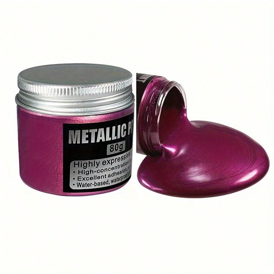 1pc 80 Grams Of Highly Concentrated Fuchsia Waterborne Acrylic Metallic ...