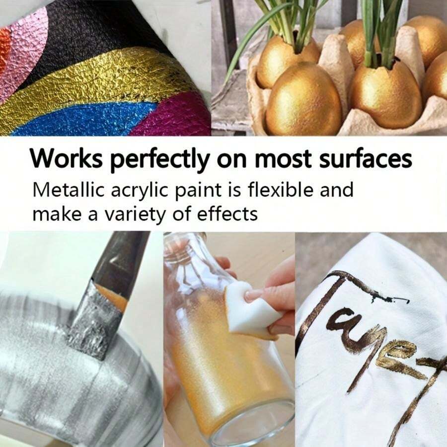 1pc 80 Grams Of Highly Concentrated Fuchsia Waterborne Acrylic Metallic ...