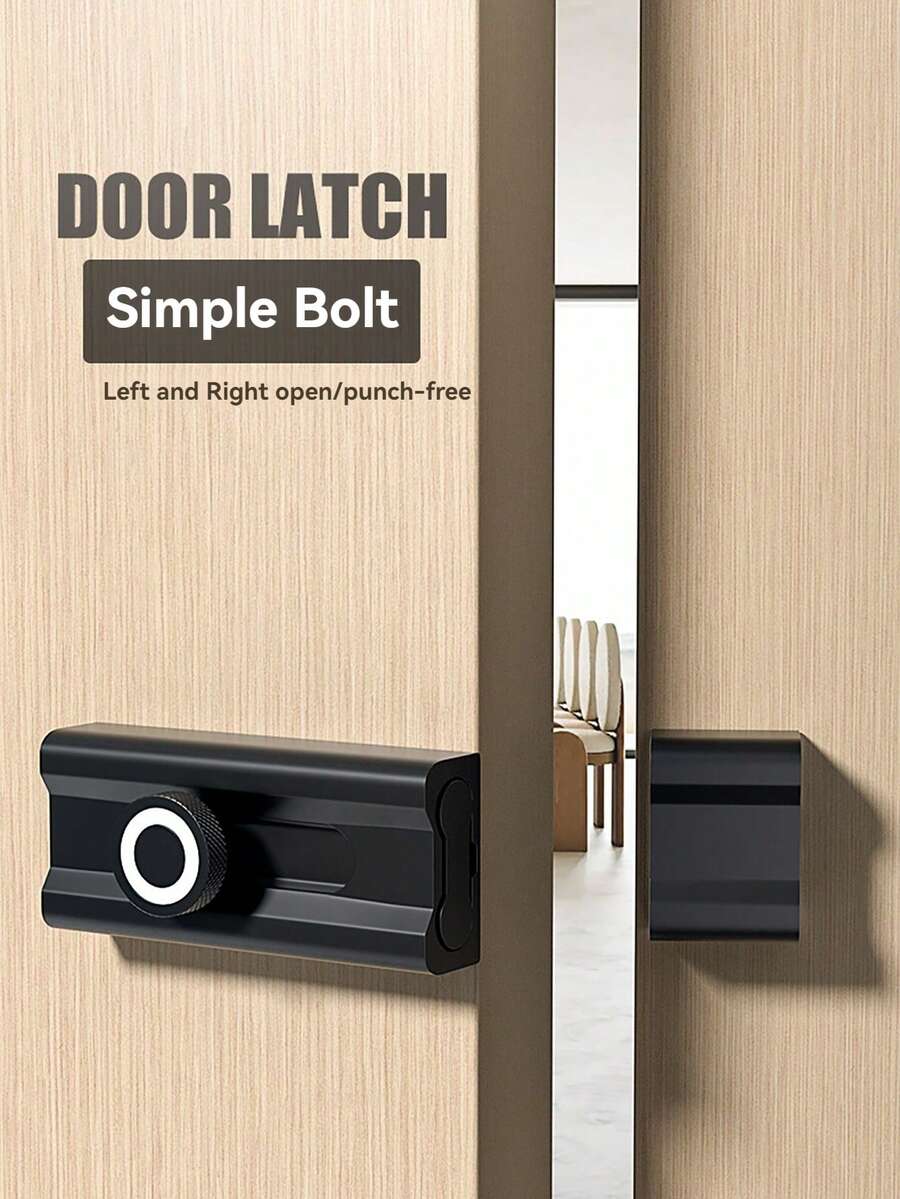Non Punching Bolt Lock, Stick Type Indoor Anti Lock Door Bolt, Room ...