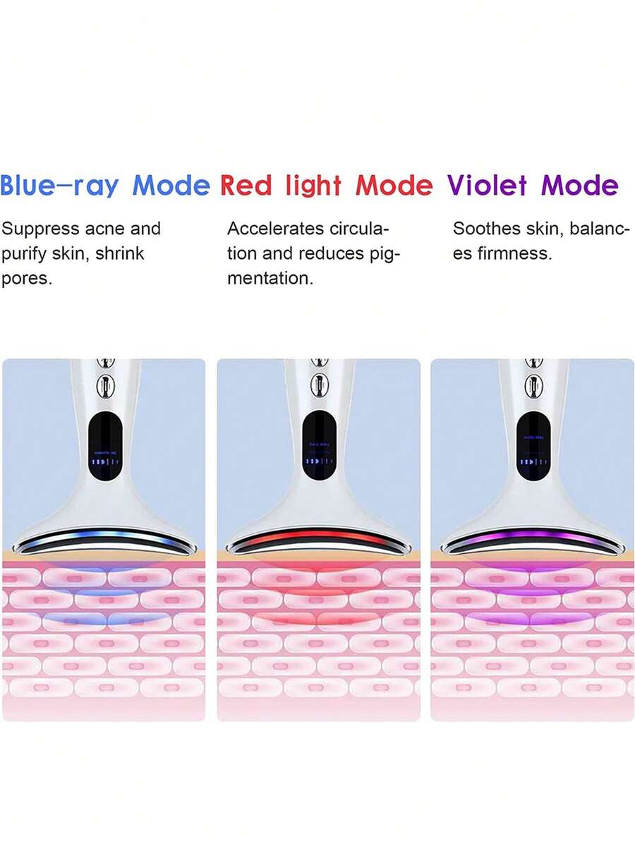 Neck Wrinkle Care Importing Device, 4-Level Adjustment EMS Microcurrent ...