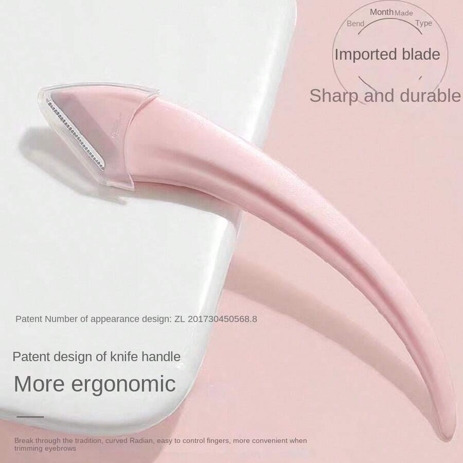 Safe Eyebrow Shaping Tool With Crescent Design And Microblade ...