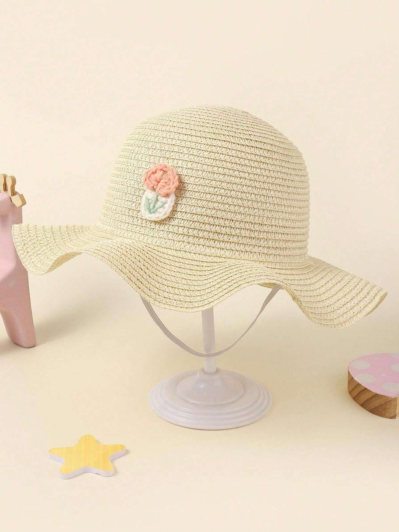 Children Summer Sun Hat, Boy And Girl Wide Brim Beach Hat, Girl Bucket ...