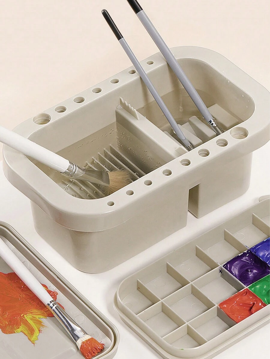 3pcs Multifunctional Paint Brush Washer Kit For Students, Including ...
