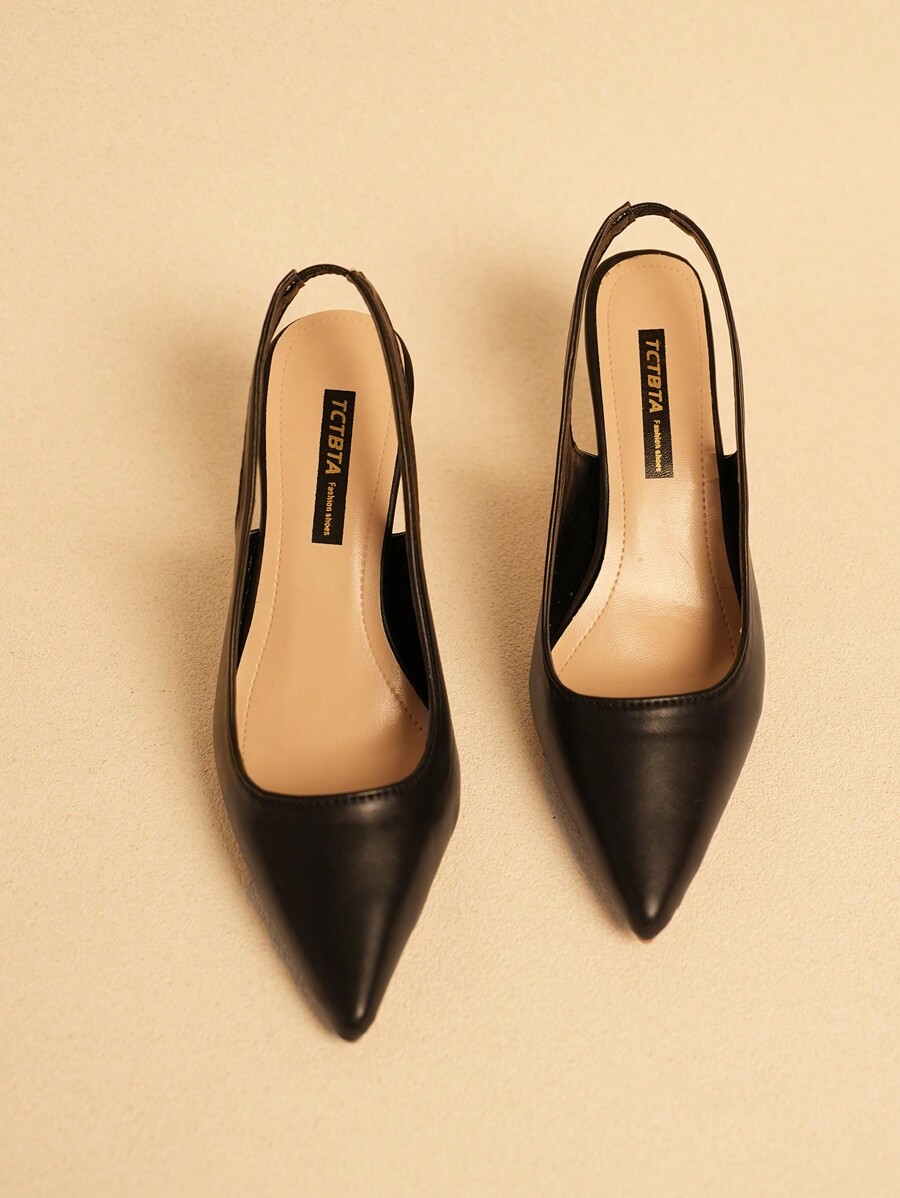 Nouveauté 2024, chaussures à talons hauts souple noir pour femmes ...