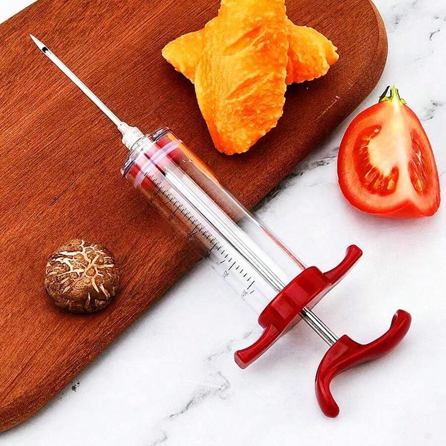 1pc BBQ Marinade Injector, Made Of Plastic And Stainless Steel, Turkey ...