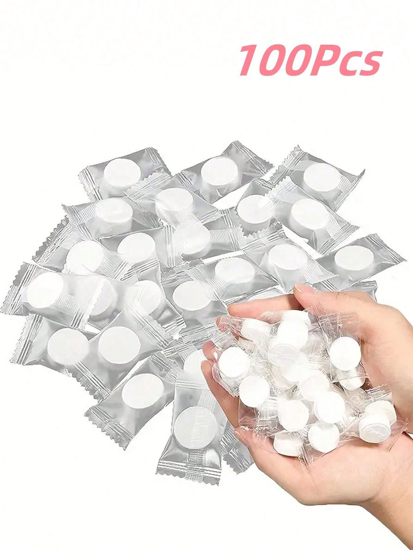 100pcs Disposable Towel, Compressed Portable Travel Non-Woven Face ...