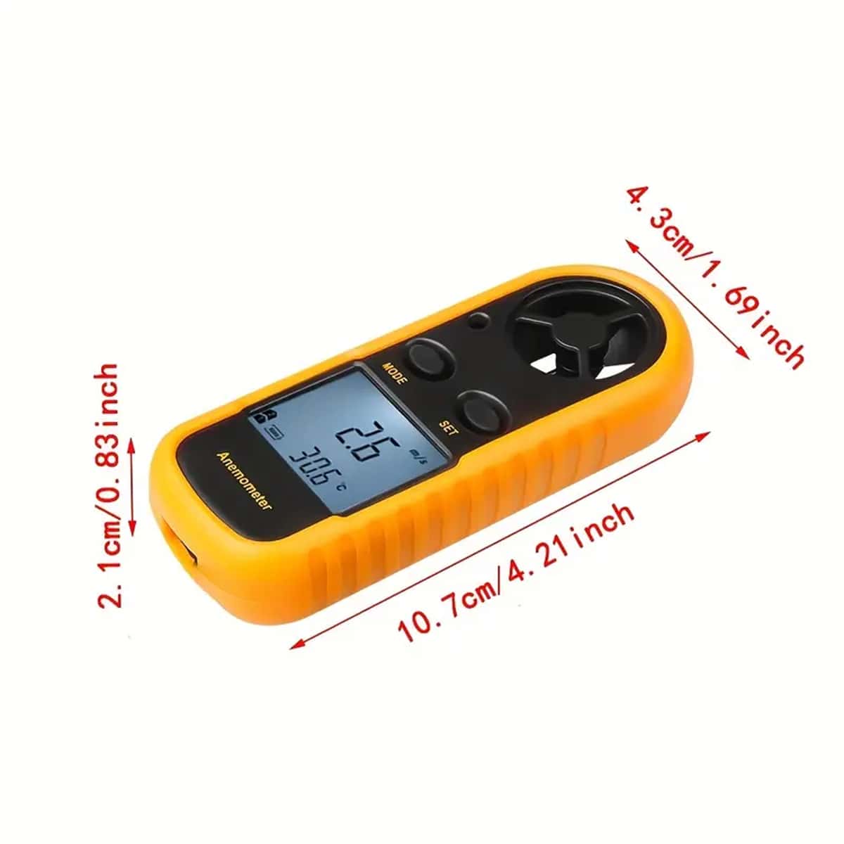 Digital Hand-Held Wind Speed Gauge Meter GM816 30ms (65MPH) Pocket ...