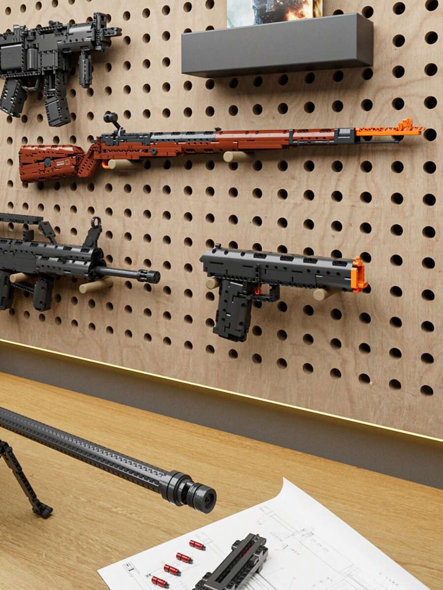 1025+/PCS Assembly Blocks Building Blocks Gun Collection Set,Pistol ...