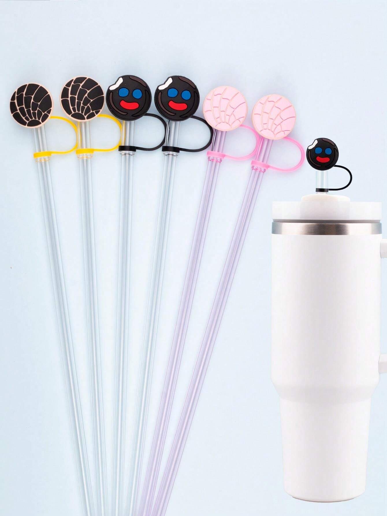 6pcs 10mm/0.4in Straw Cover Cap For ,MEXICAN STYLE Straw Topper Fit 30 ...