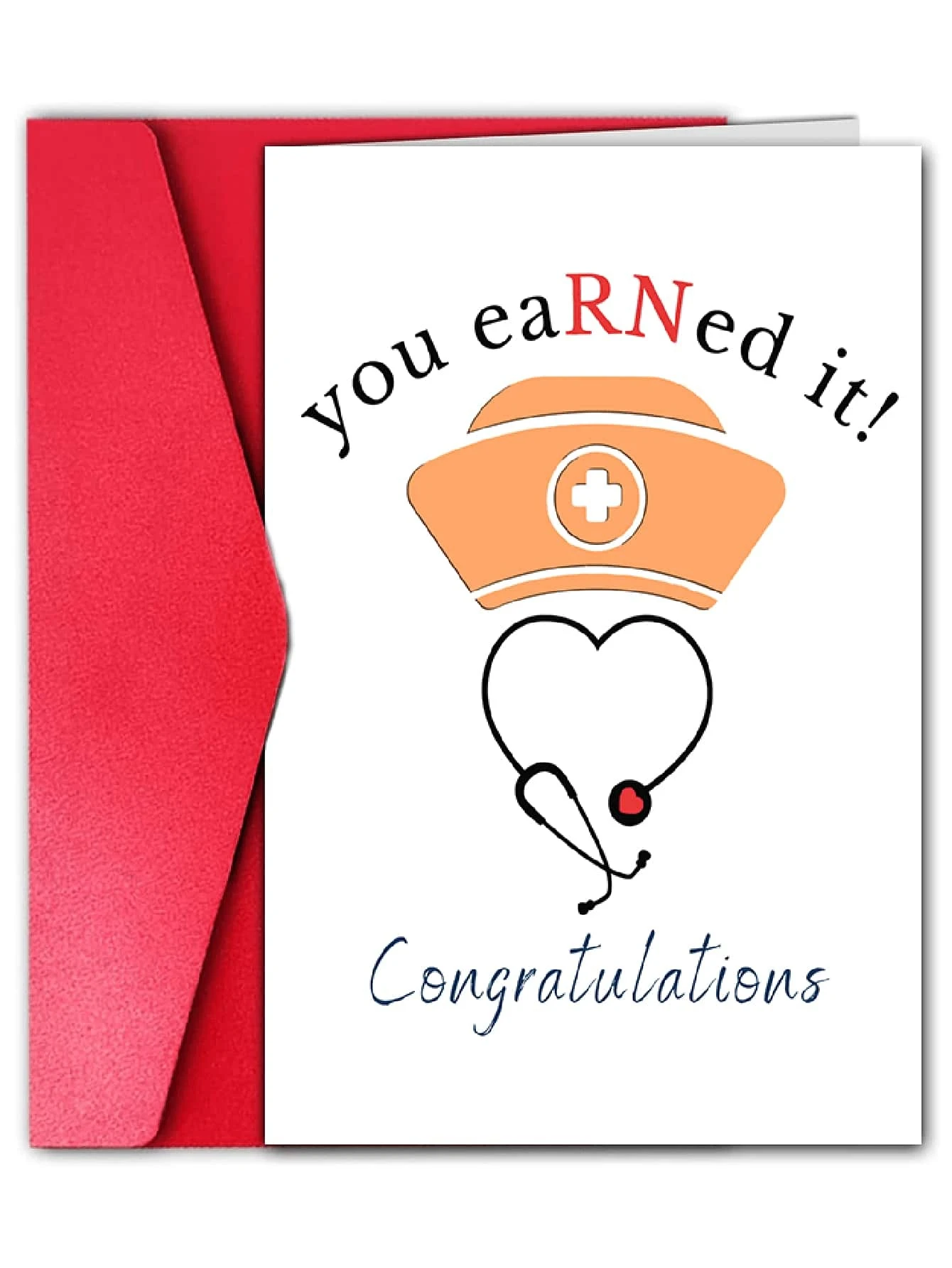 1pc, Nurse Graduation Card Graduation For Nurse Card Congratulations ...