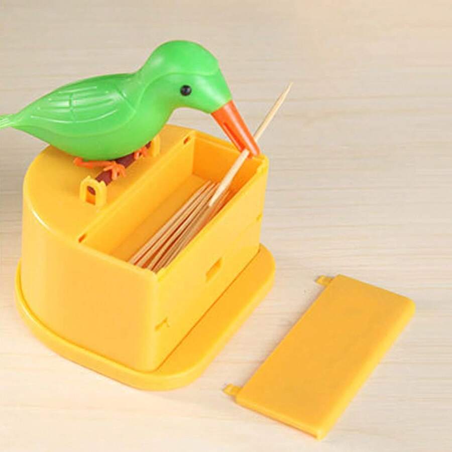 Woodpecker Toothpick Dispenser Little Bird Push-Type Automatic ...
